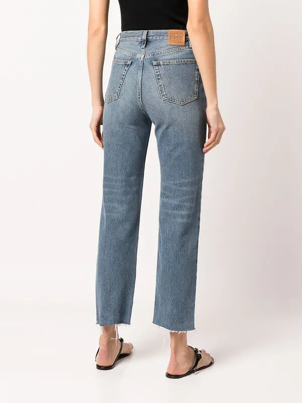 TOTEME Cropped Straight-leg Jeans