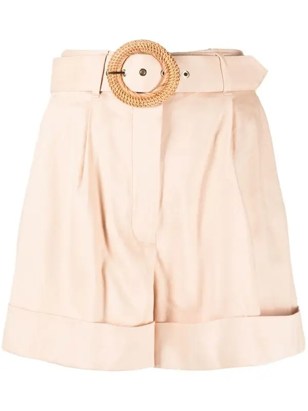 Zimmermann Dancer Belted Tailored Shorts