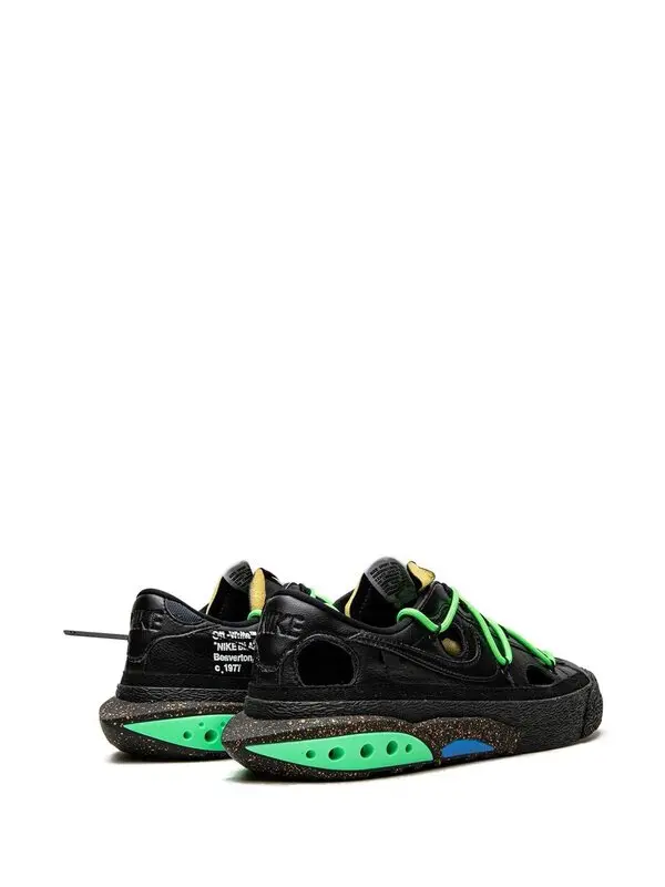 Nike X Off White Blazer Low /electro Green Sneakers - Black