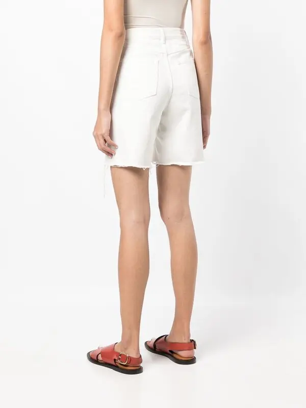 Goen.j Distressed Straight-leg Denim Shorts