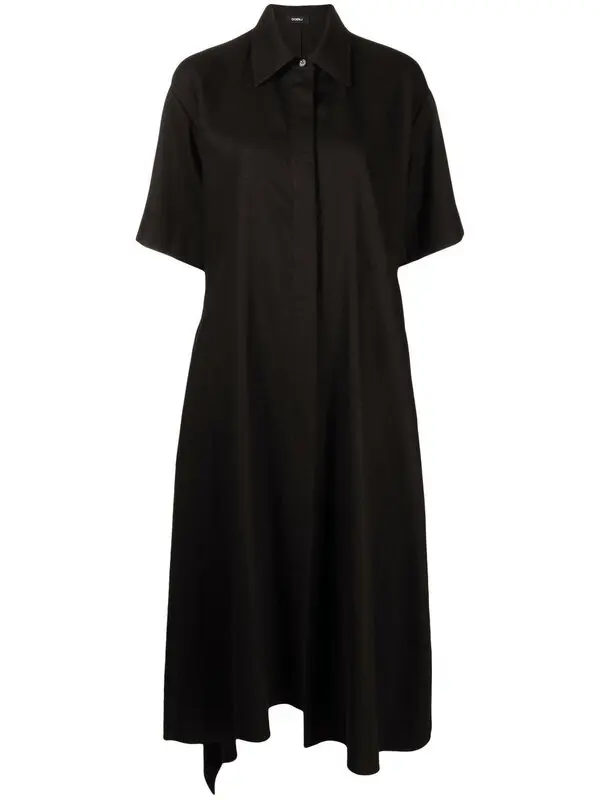 Goen.j Asymmetric-hem Shirt Dress