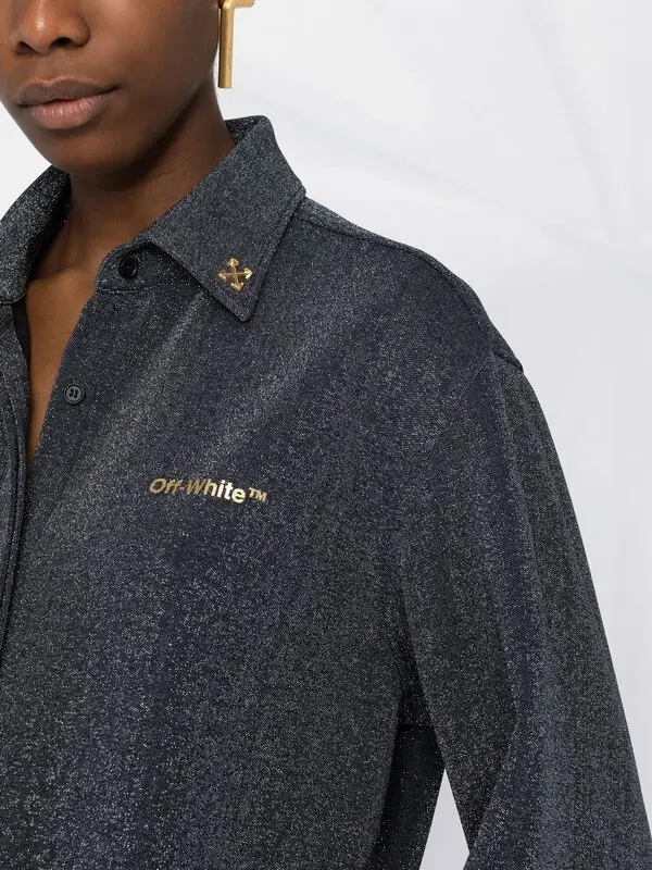 Off-White Glitter Arrow Plaque Shirt