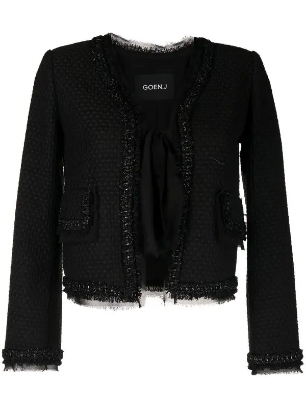 Goen.j Lace-tri Tweed Jacket