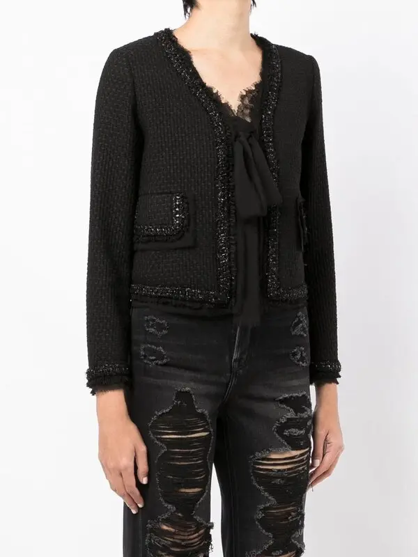 Goen.j Lace-tri Tweed Jacket
