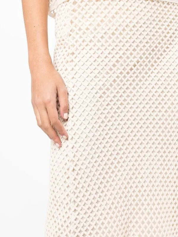 Goen.j Open-knit Midi Skirt