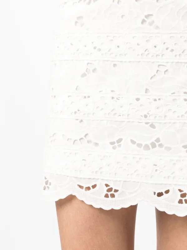 Goen.j Broderie-anglaise Mini Skirt