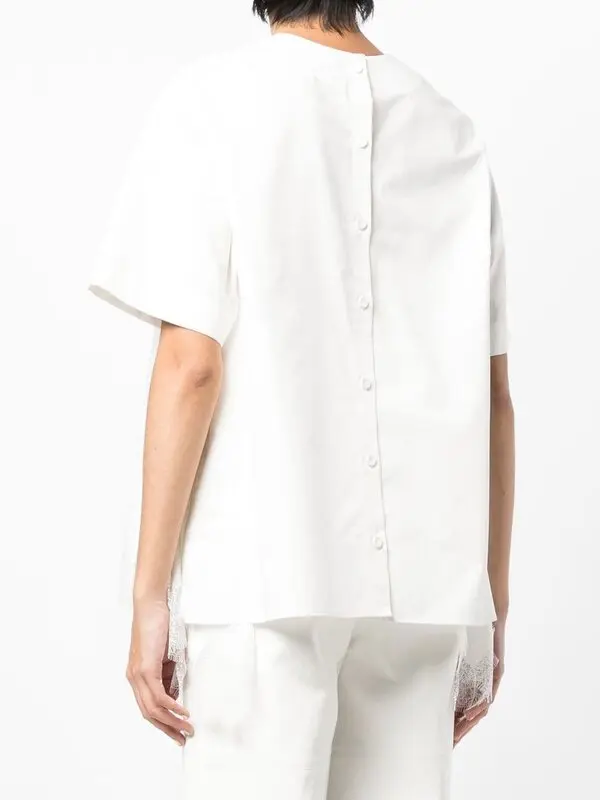 Goen.j Short Sleeve Blouse - White