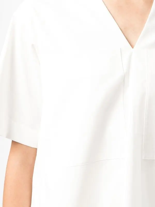 Goen.j Short Sleeve Blouse - White
