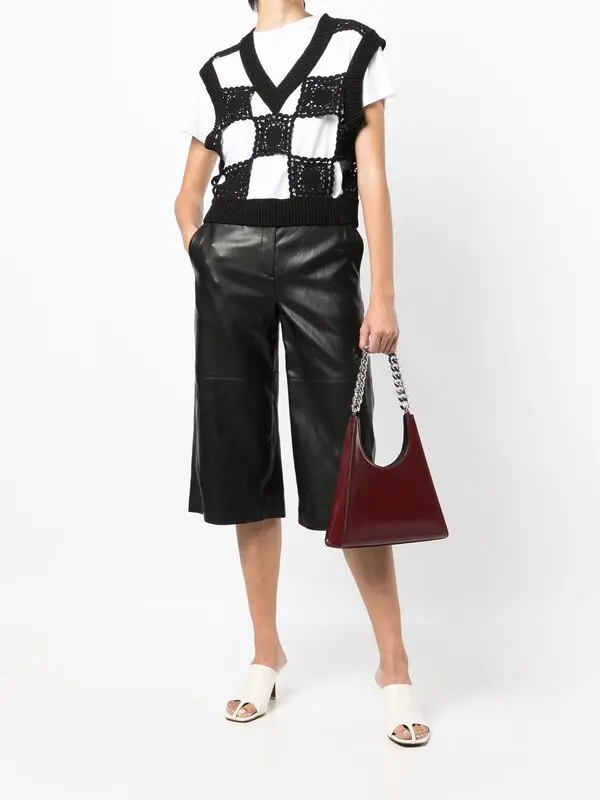 Goen.j High-waist Cropped Trousers - Black