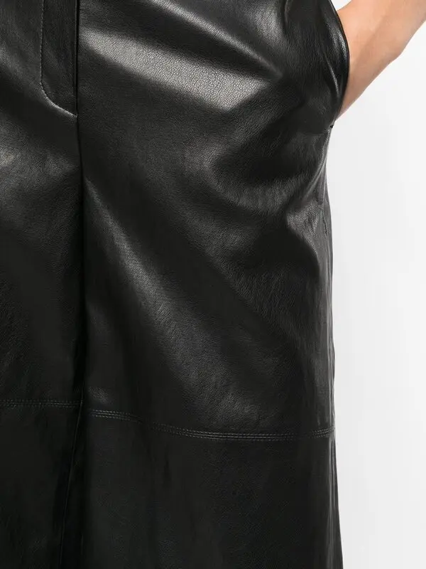 Goen.j High-waist Cropped Trousers - Black
