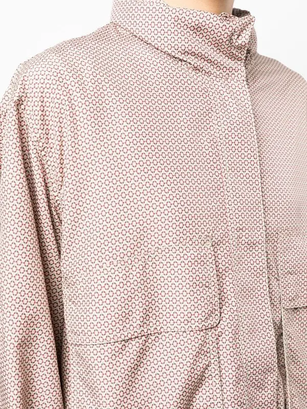 Goen.j Geometric Print Windbreaker