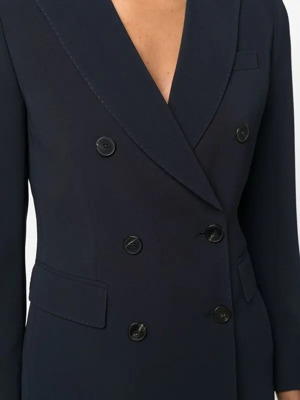 Alberto Biani Double-breasted Blazer - Blue