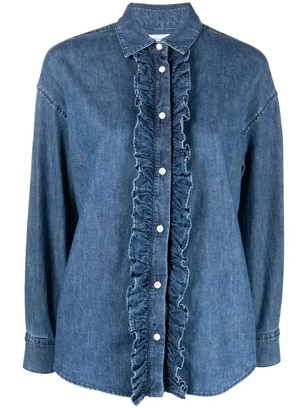 Jacob Cohen Ruffle-trim Detail Shirt