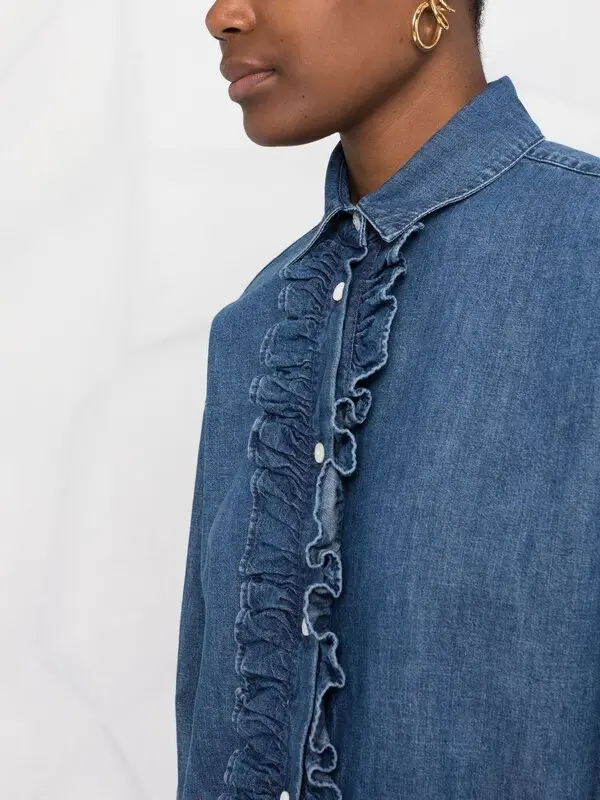 Jacob Cohen Ruffle-trim Detail Shirt