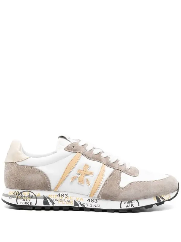 Premiata Eric Leather Low-top Sneakers - Neutrals