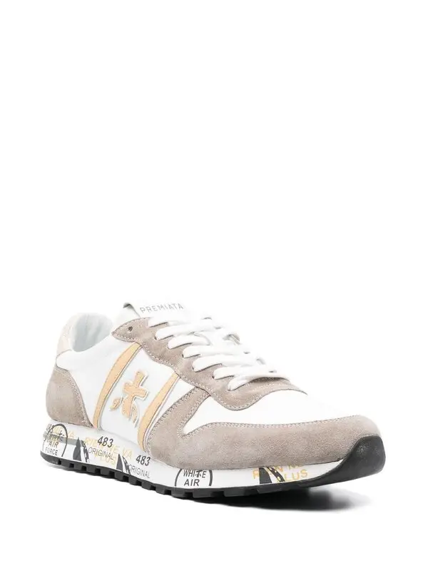 Premiata Eric Leather Low-top Sneakers - Neutrals