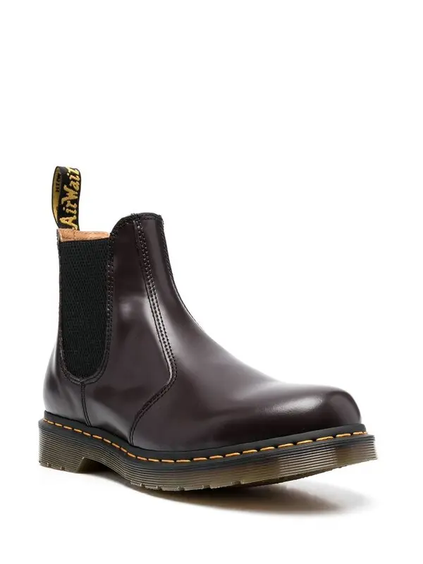 Dr. Martens Slip-on Leather Boots - Red