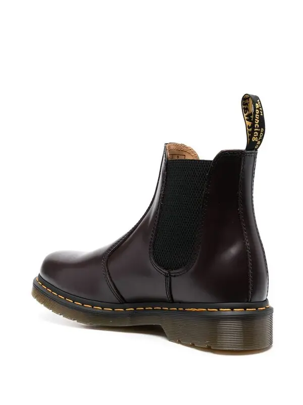 Dr. Martens Slip-on Leather Boots - Red