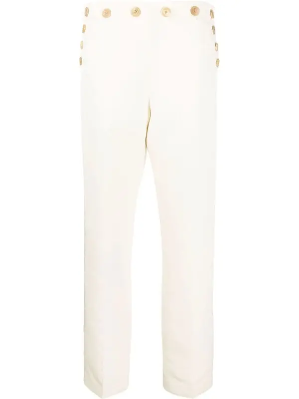 Khaite High-waisted Trousers - Neutrals
