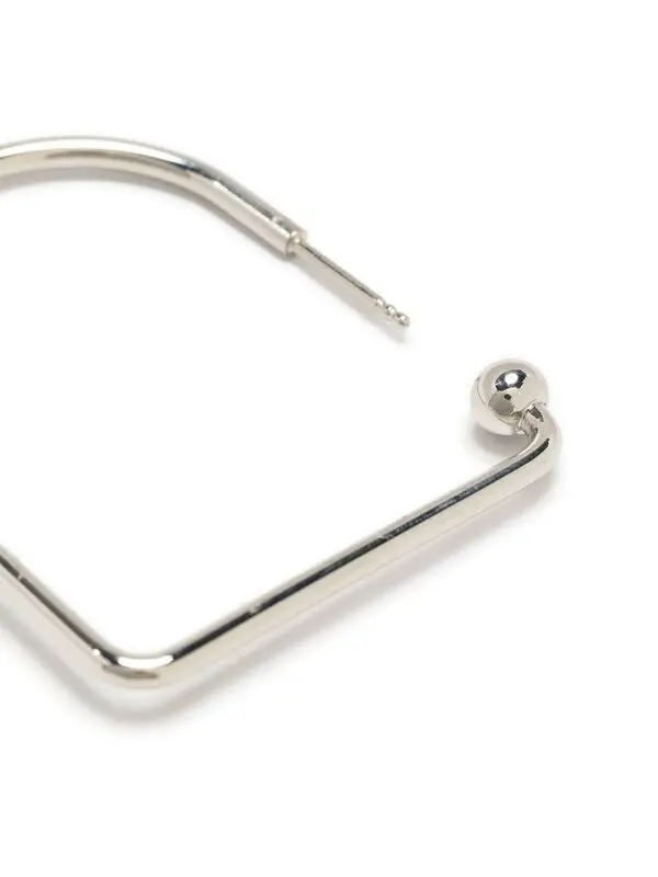 COURREGES Logo Geometric Earrings