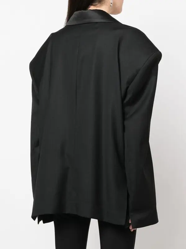 ALMAZ Double-breasted Oversized Tuxedo Blazer