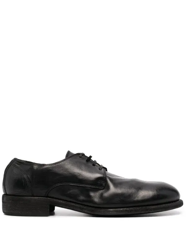 Guidi Lace-up Derby Shoes - Black