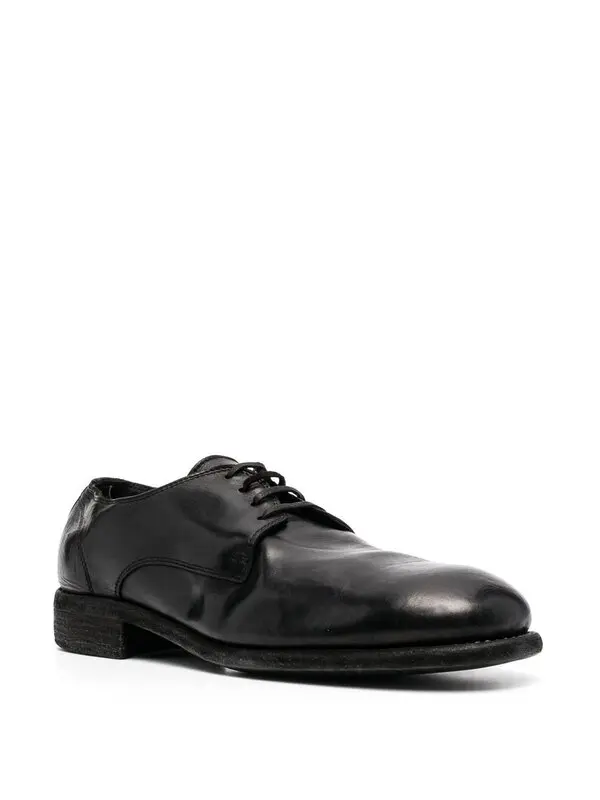 Guidi Lace-up Derby Shoes - Black
