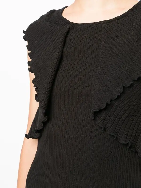 Goen.j Ruffled Pleated Vest