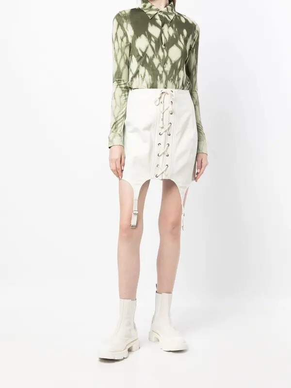 DION LEE Shibori Miter Placket Shirt