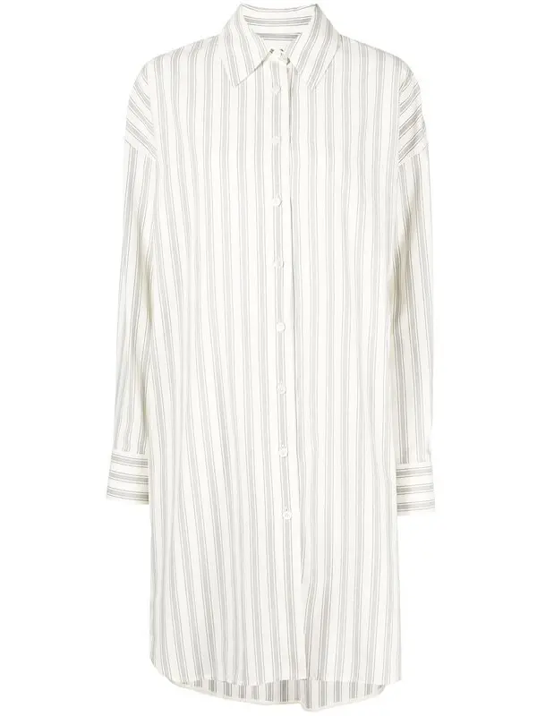 Goen.j Oversized Striped Shirt Dress