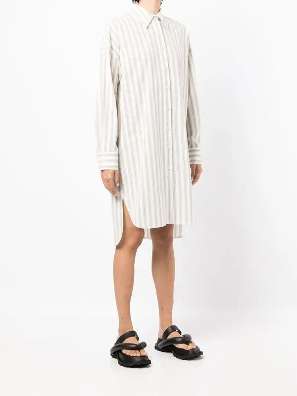 Goen.j Oversized Striped Shirt Dress