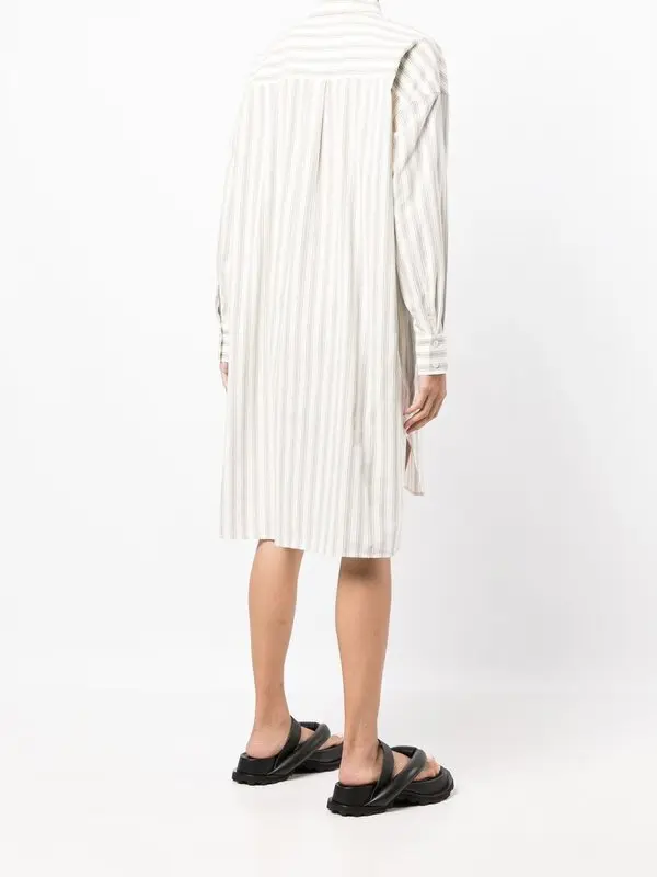 Goen.j Oversized Striped Shirt Dress