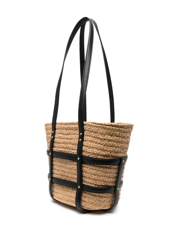 Saint Laurent Panier Woven Tote Bag