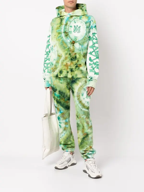 Amiri Tie-dye Logo-print Hoodie