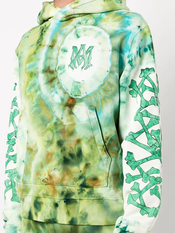 Amiri Tie-dye Logo-print Hoodie