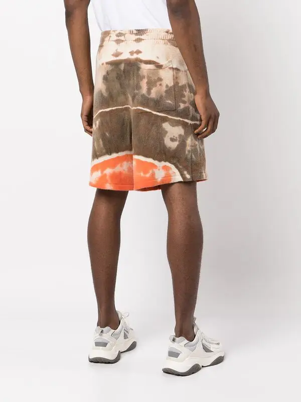 Amiri Tie-dye Cashmere Track Shorts