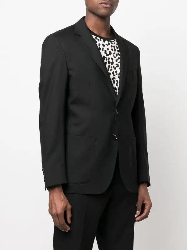 BILLIONAIRE Logo-embroidered Tailored Blazer