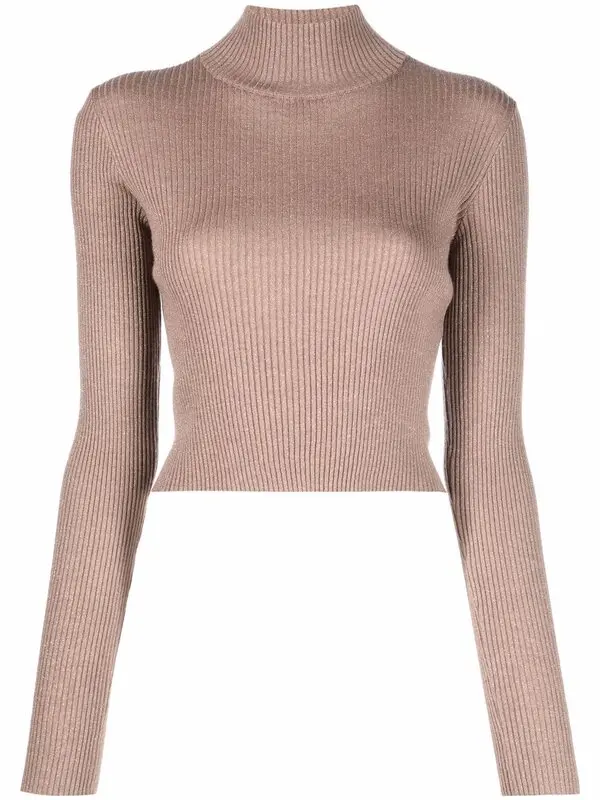 Brunello Cucinelli Ribbed-knit Knitted Top