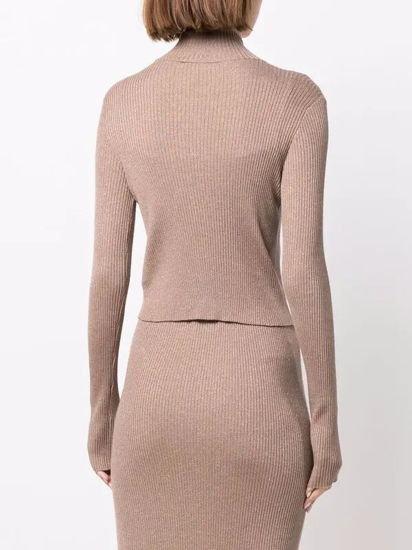 Brunello Cucinelli Ribbed-knit Knitted Top