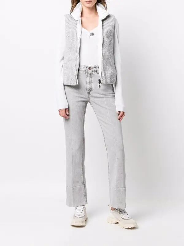 Brunello Cucinelli Cashmere-blend Sweatshirt With Chain-link Trim