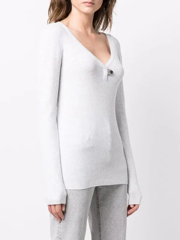 Brunello Cucinelli Cashmere-blend Sweatshirt With Chain-link Trim