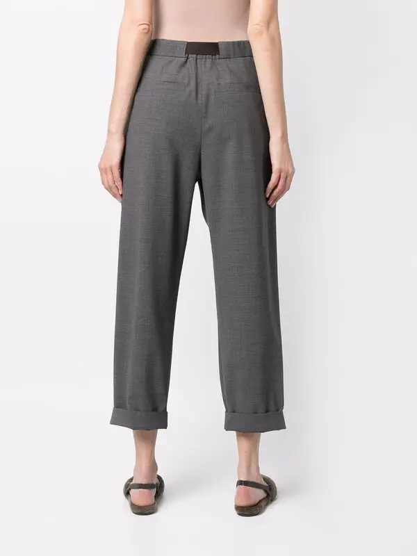 Brunello Cucinelli Cropped Straight-leg Trousers