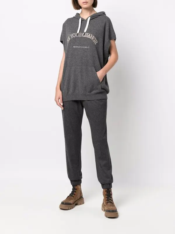 Brunello Cucinelli Slogan-print Hoodie