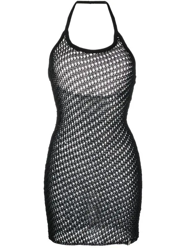 1017 Alyx 9sm Mini Crochet Dress - Black