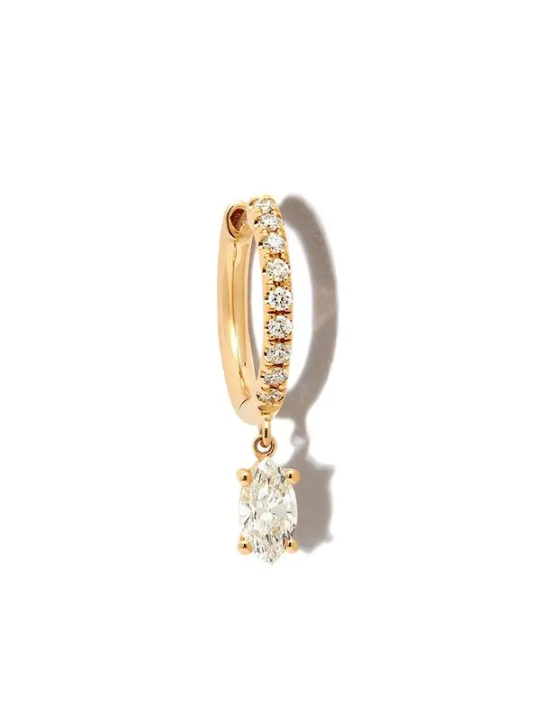 ANITA KO 18kt Yellow Diamond Hoop Earring - Gold