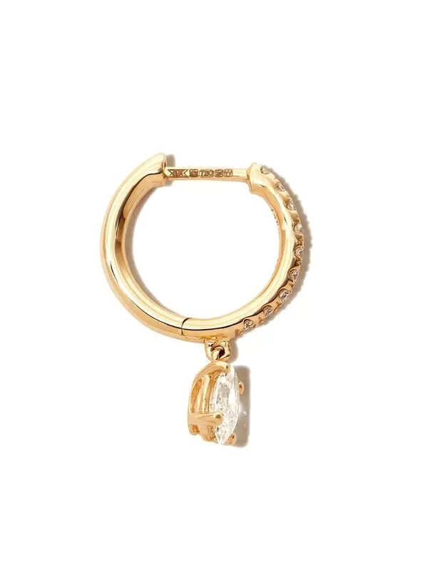 ANITA KO 18kt Yellow Diamond Hoop Earring - Gold