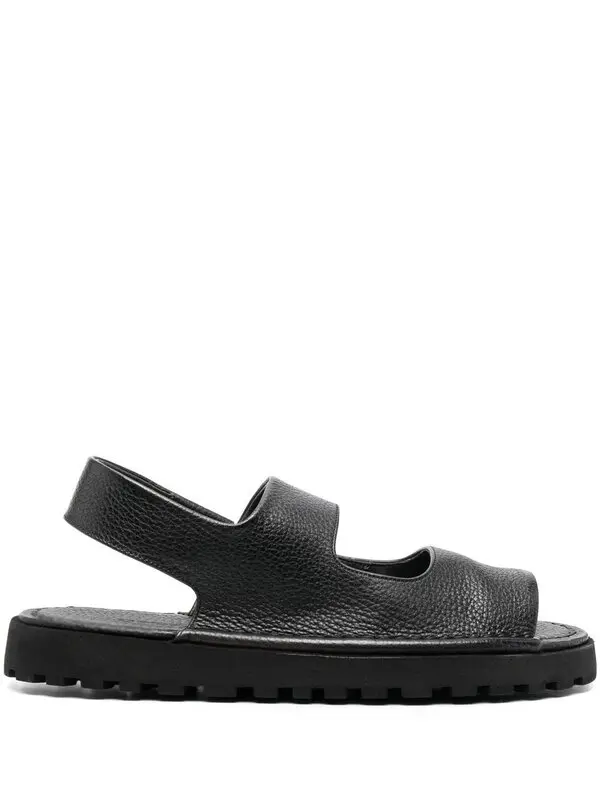 Marsèll Slingback Leather Sandals - Black