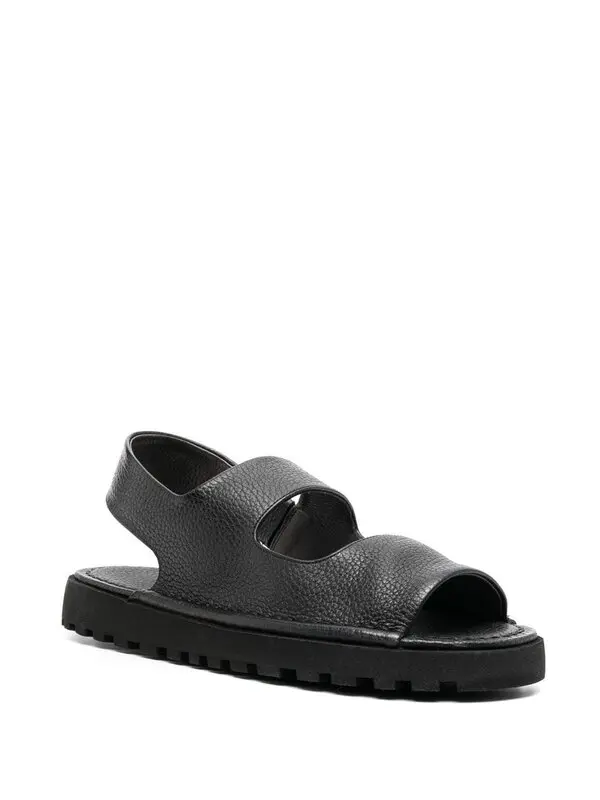 Marsèll Slingback Leather Sandals - Black