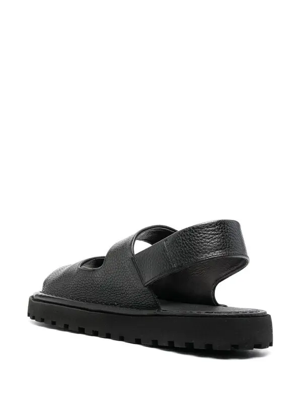 Marsèll Slingback Leather Sandals - Black