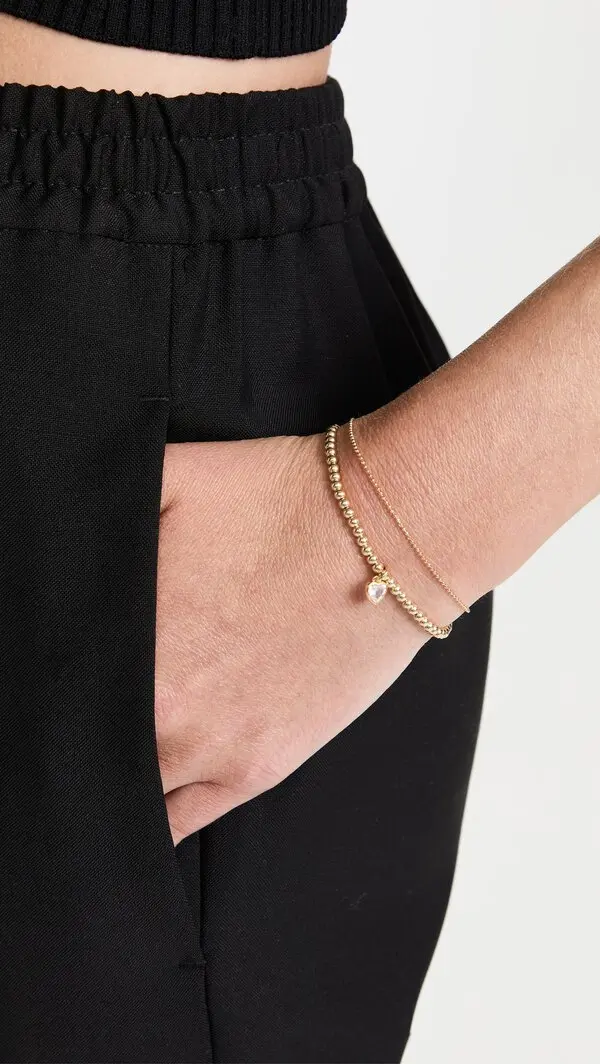 Alexa Leigh 1mm Diamond Cut Ball Chain Bracelet